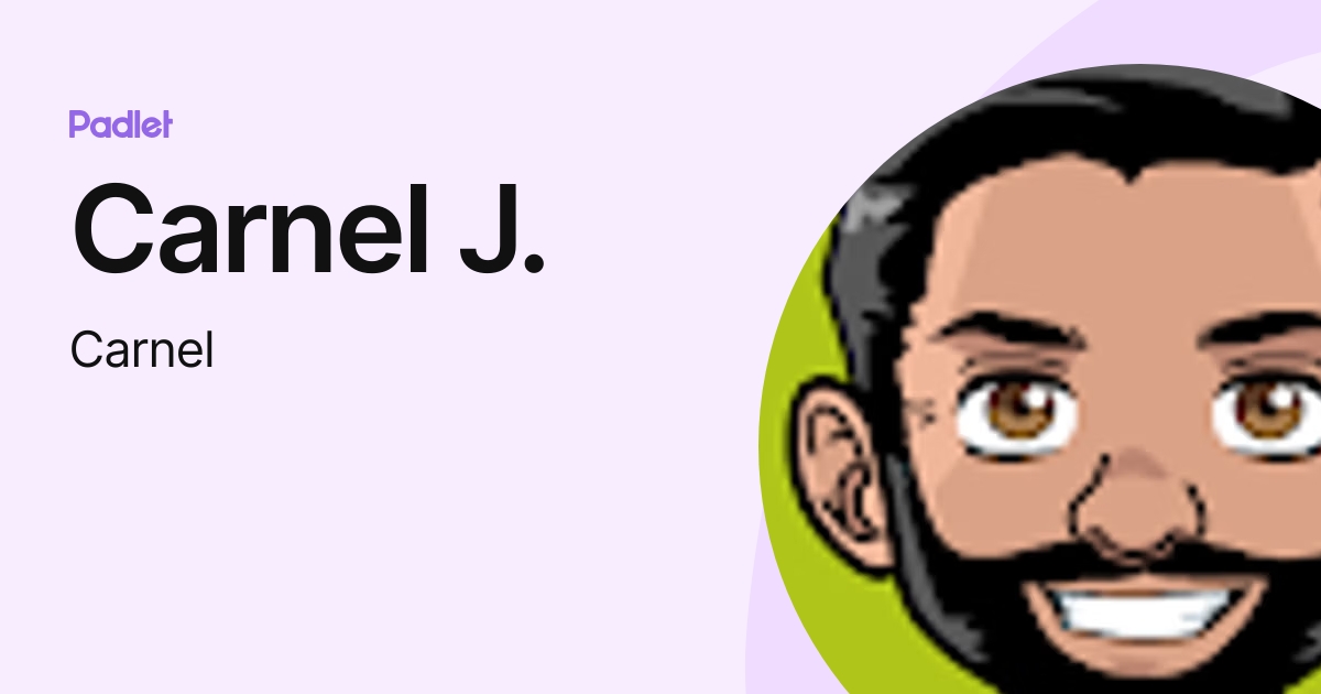 Carnel J. (Carnel) profile | Padlet