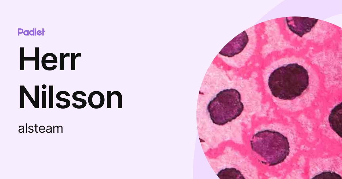 Herr Nilsson (alsteam) profile | Padlet