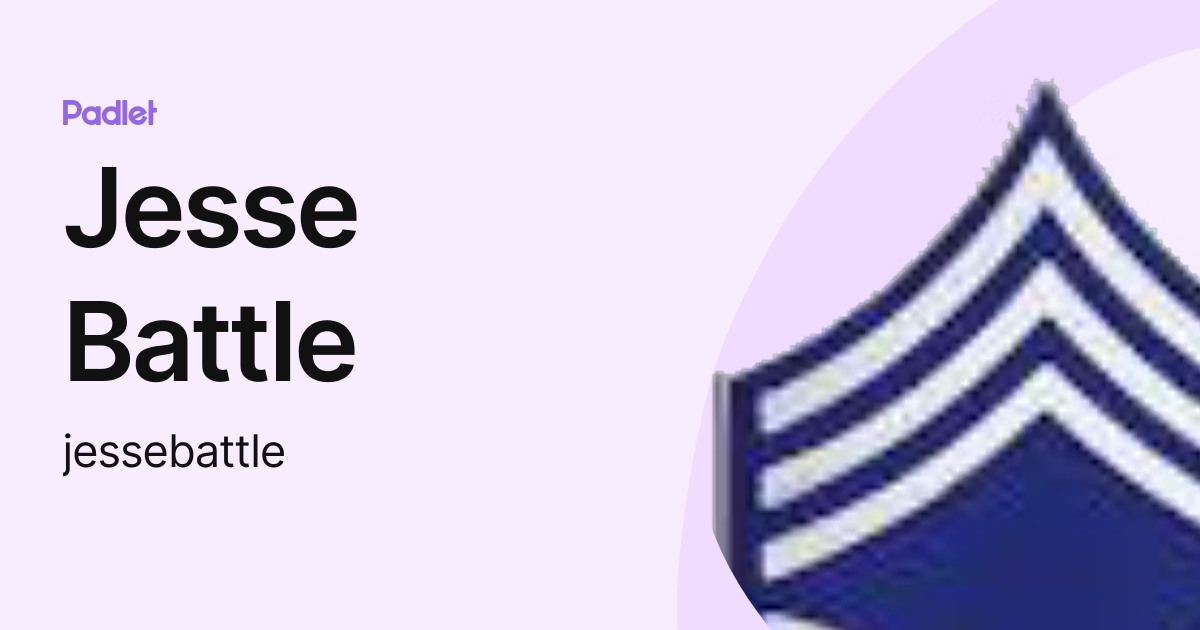 الملف الشخصي لـ Jesse Battle (jessebattle) | Padlet