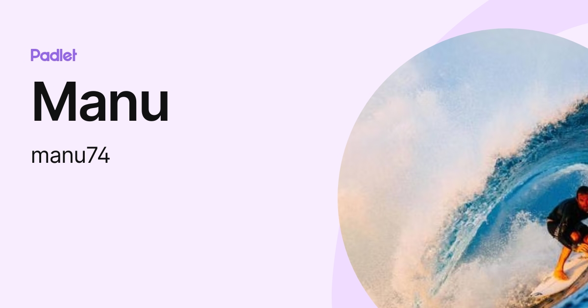 Manu (manu74) profile | Padlet