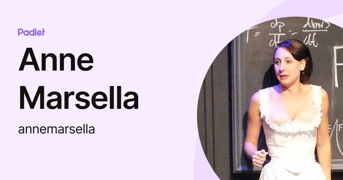 Anne Marsella (annemarsella) profile | Padlet