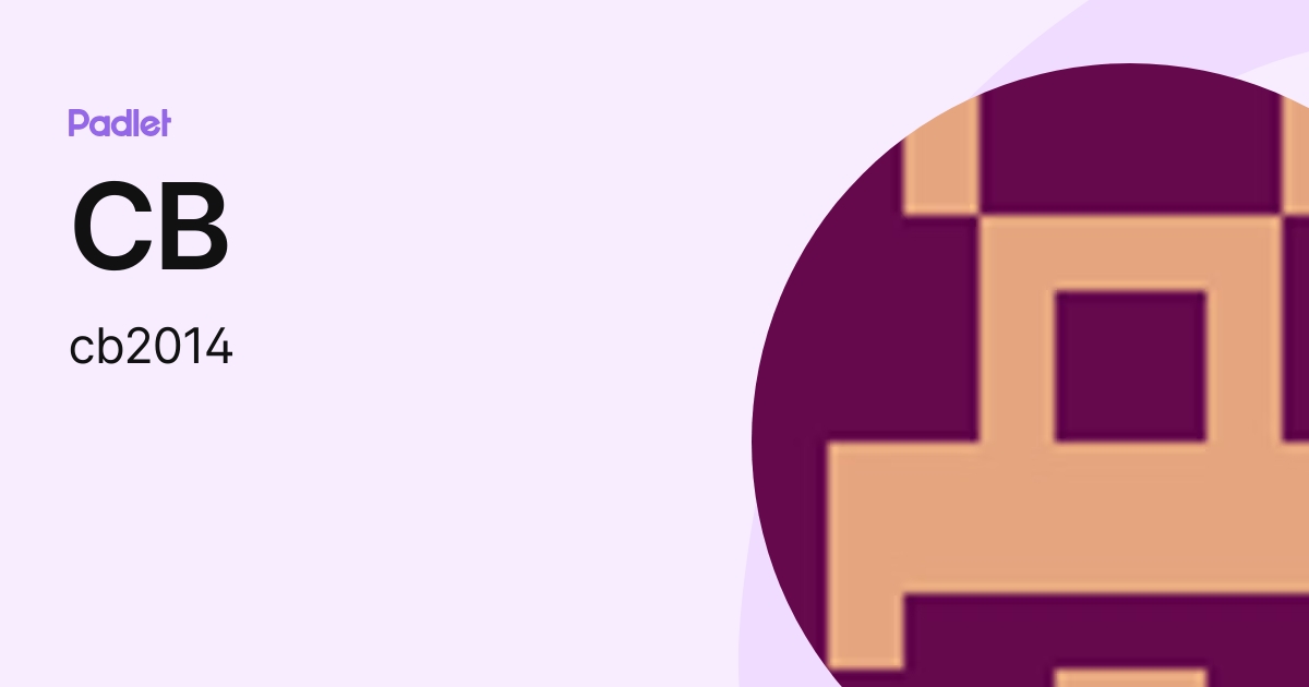 Cb Cb2014 Profile Padlet
