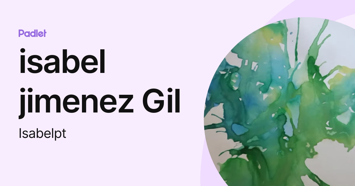 isabel jimenez Gil (Isabelpt) profile | Padlet