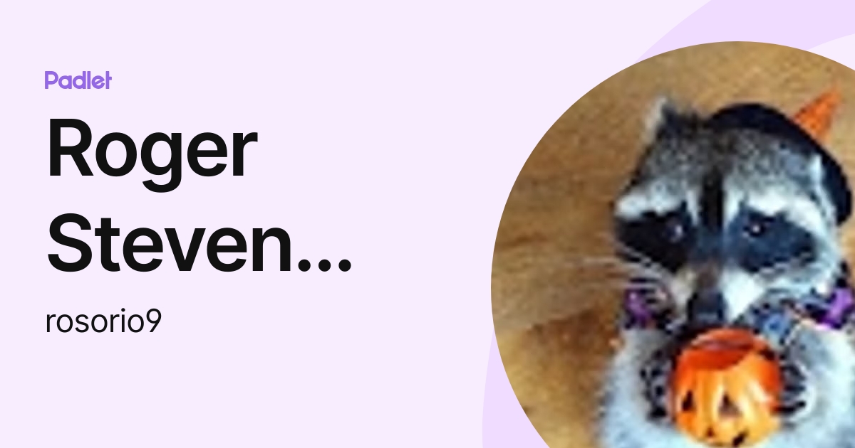 Roger Steven Osorio Cordoba (rosorio9) profile | Padlet