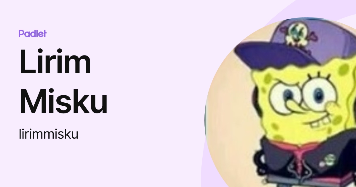 Lirim Misku (lirimmisku) profile | Padlet