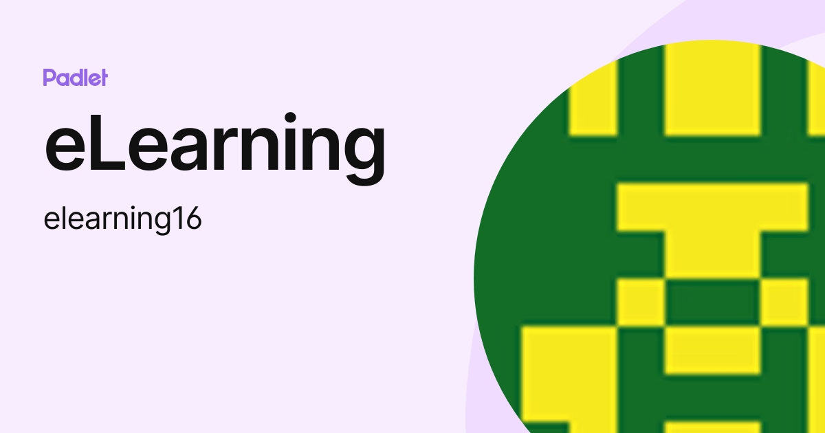 eLearning (elearning16) profile | Padlet