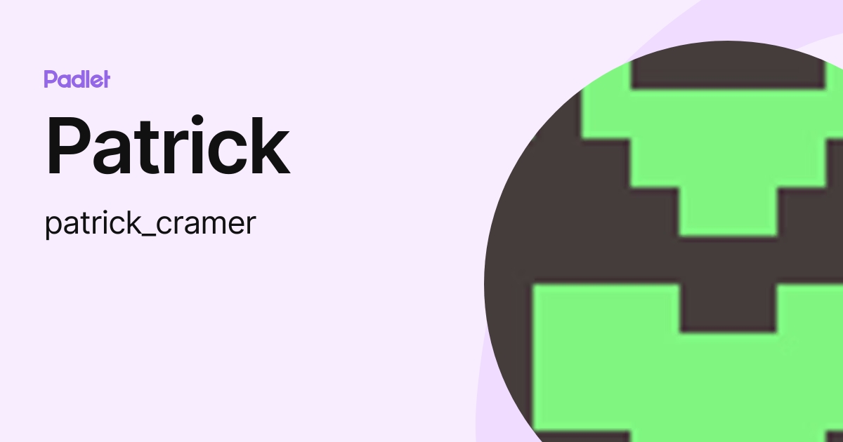 Patrick (patrick_cramer) profile | Padlet