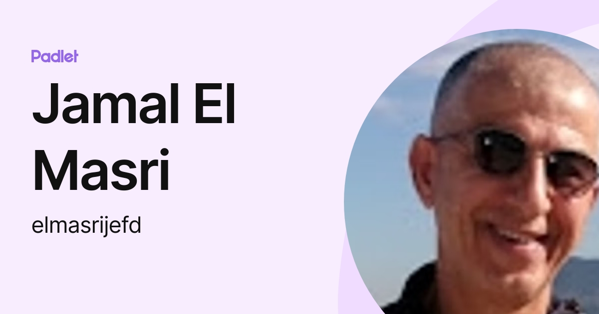 Jamal El Masri (elmasrijefd) profile | Padlet