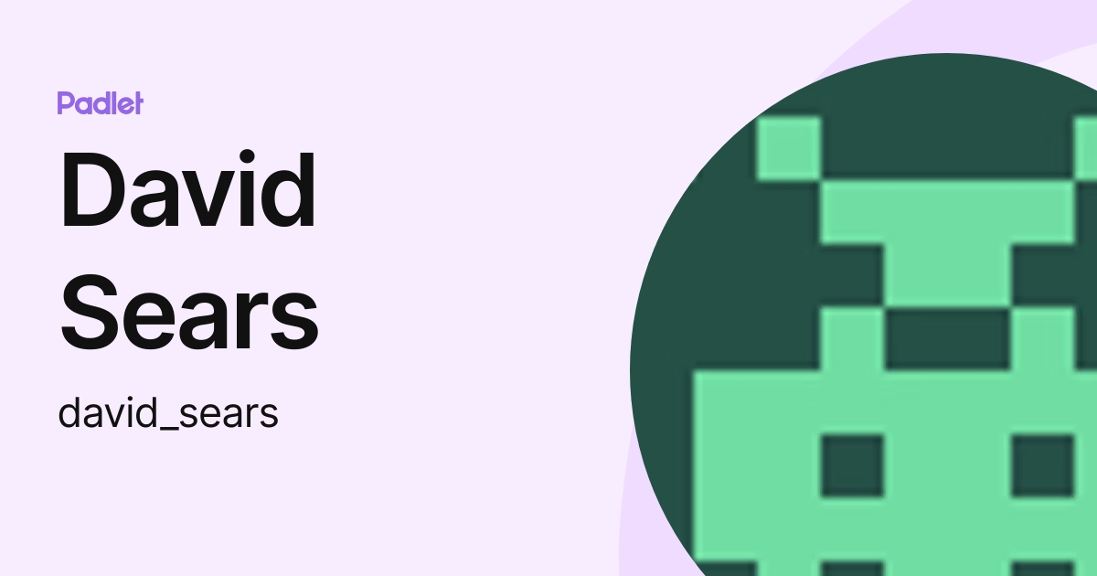 David Sears (david_sears) profile | Padlet