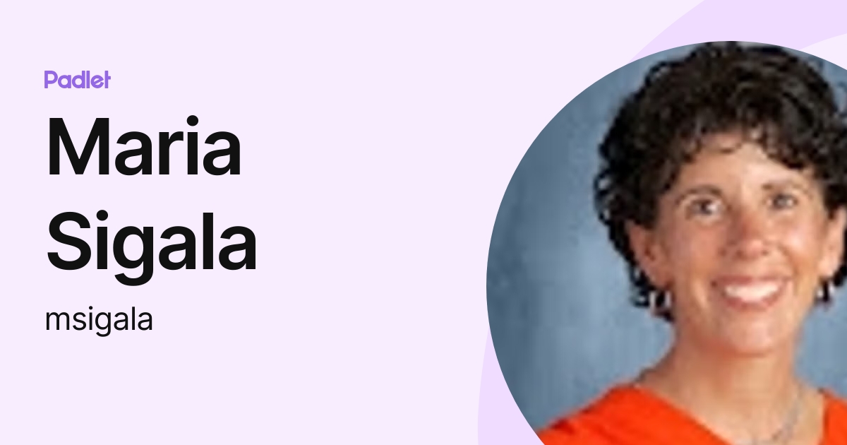 Maria Sigala (msigala) profile | Padlet