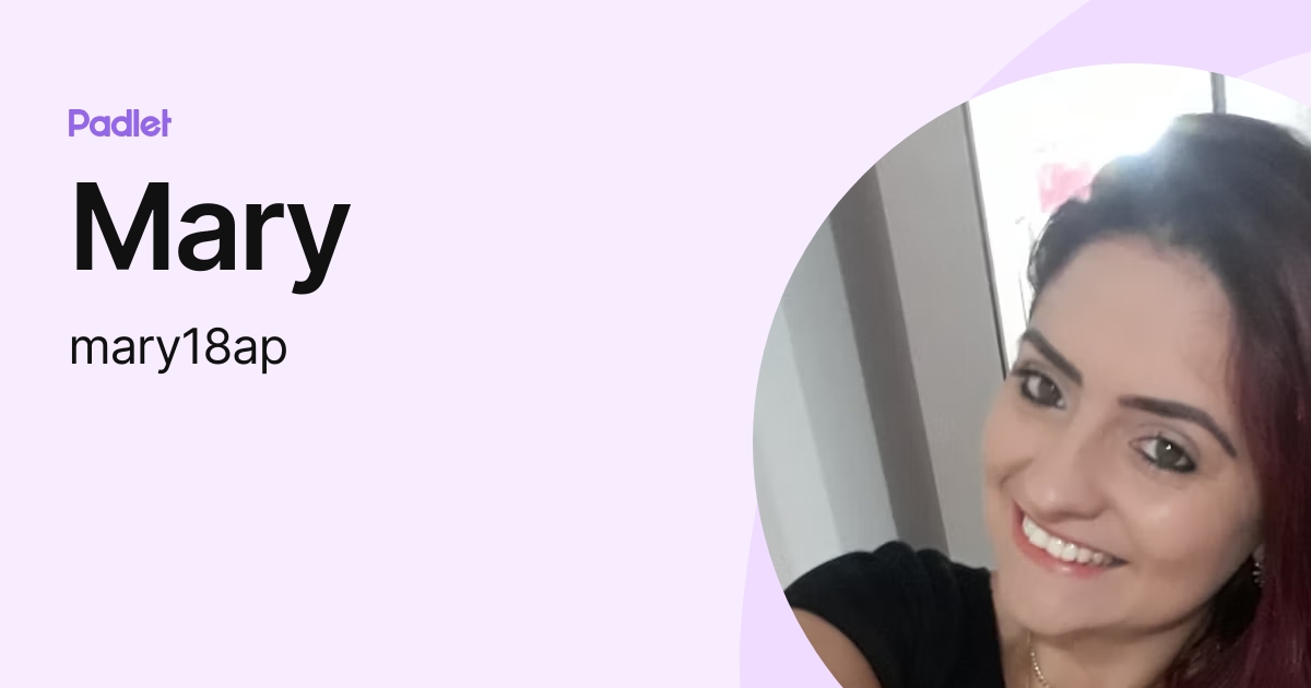 Mary (mary18ap) profile | Padlet