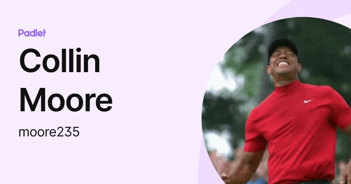 Collin Moore (moore235) profile | Padlet