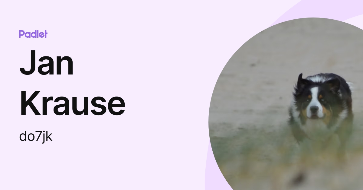 Jan Krause (do7jk) profile | Padlet