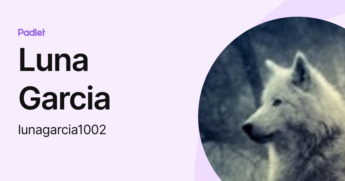 Luna Garcia (lunagarcia1002) profile | Padlet