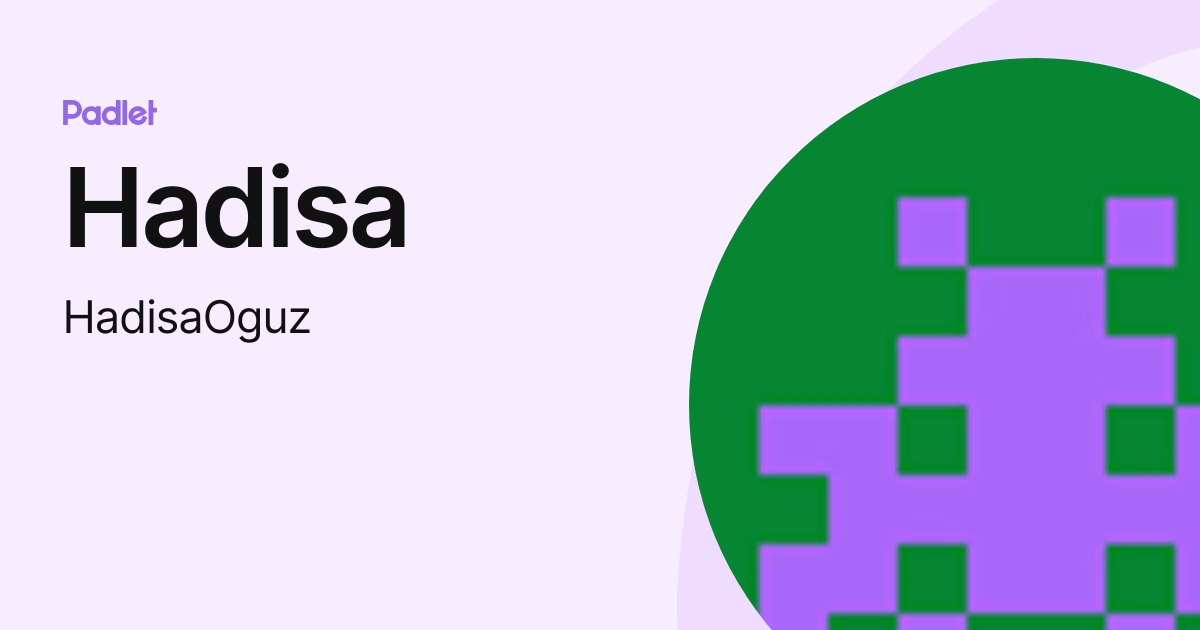 Hadisa (HadisaOguz) profile | Padlet