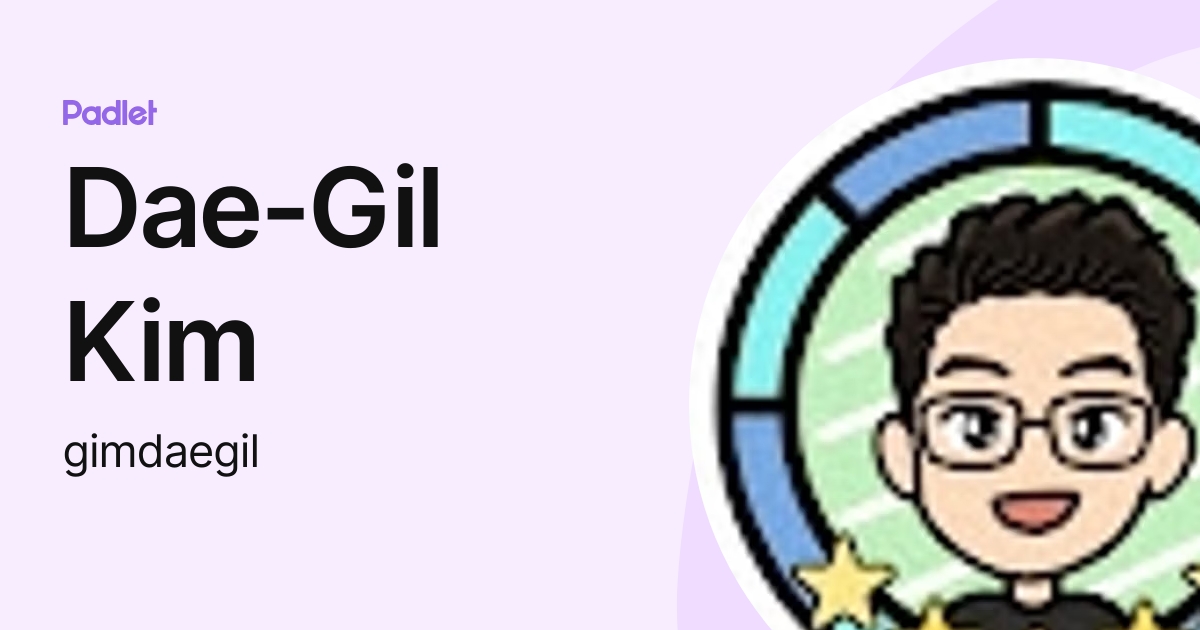 Dae-Gil Kim (zespy0) profile | Padlet