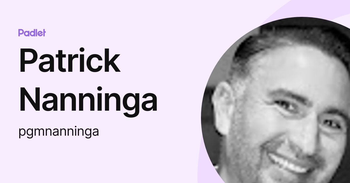 Patrick Nanninga (pgmnanninga) profile | Padlet