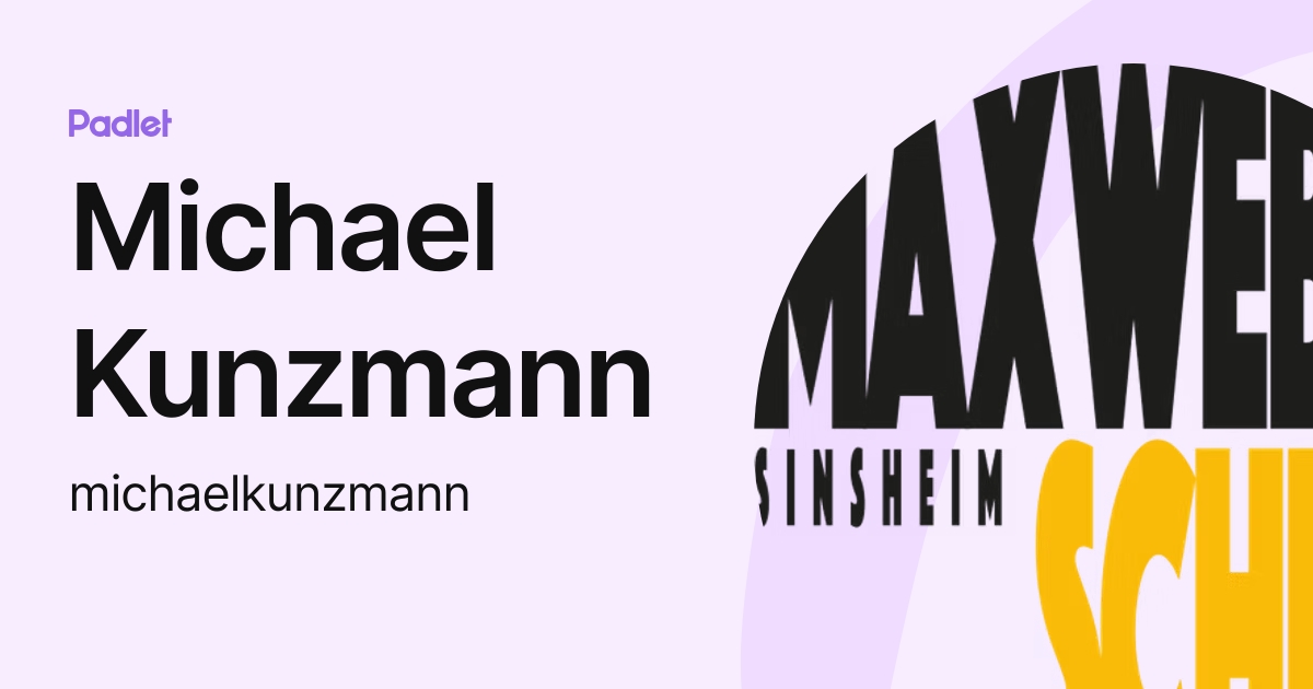 Michael Kunzmann (michaelkunzmann) profile | Padlet