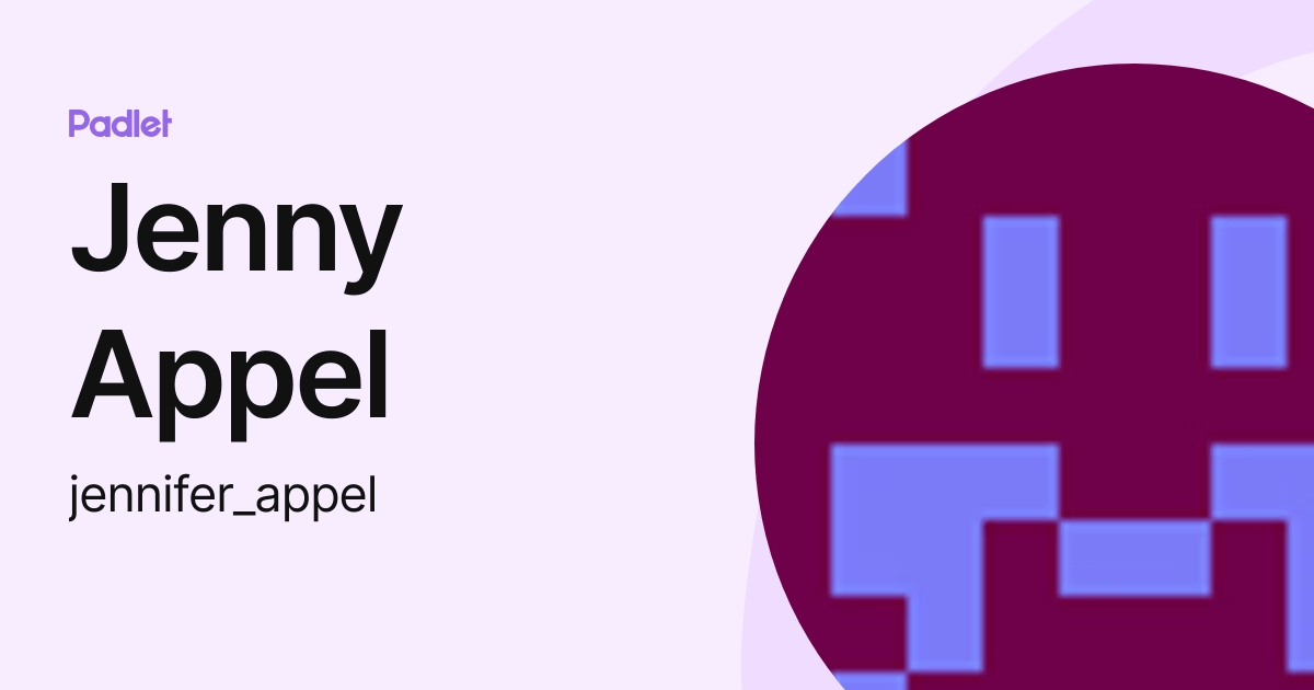 Jenny Appel (jennifer_appel) profile | Padlet