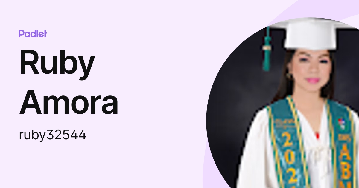 Ruby Amora (ruby32544) profile | Padlet