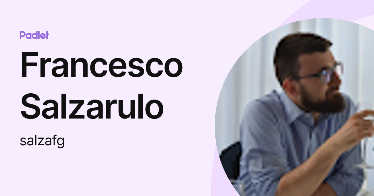 Francesco Salzarulo (salzafg) profile | Padlet