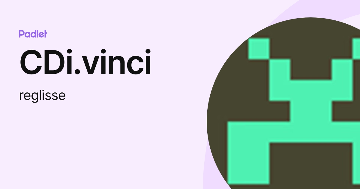 Profil de CDi.vinci (reglisse) | Padlet