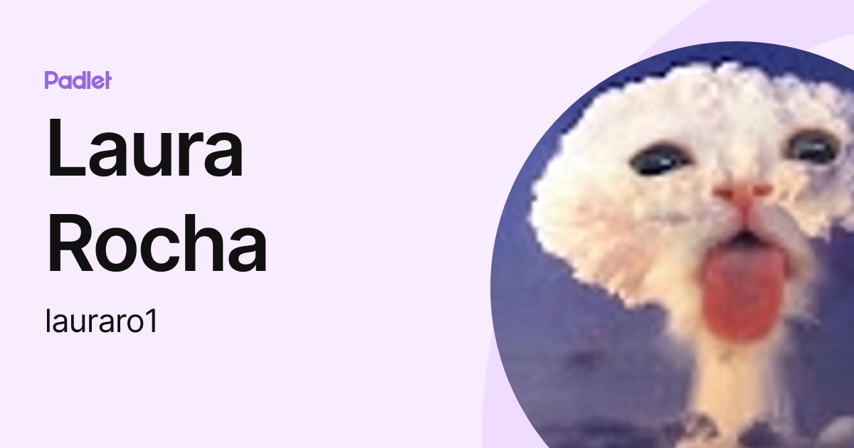 Laura Rocha (lauraro1) profile | Padlet