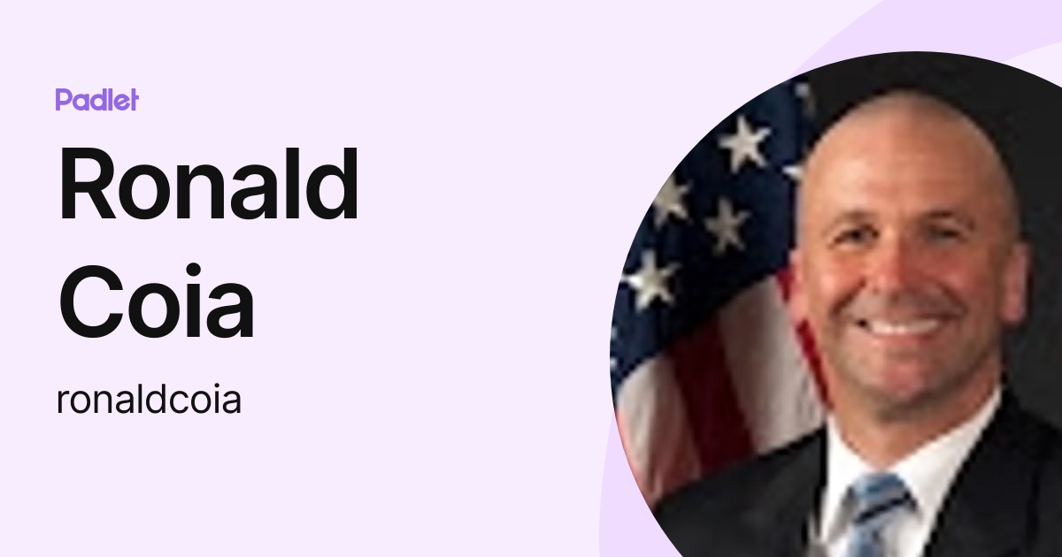 Ronald Coia (ronaldcoia) profile | Padlet