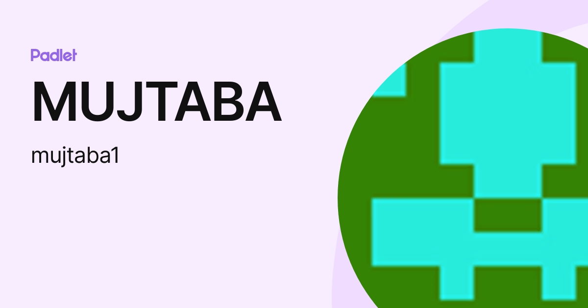 MUJTABA (mujtaba1) profile | Padlet