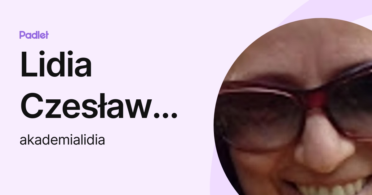 Lidia Czesława Kramer (akademialidia) profile | Padlet