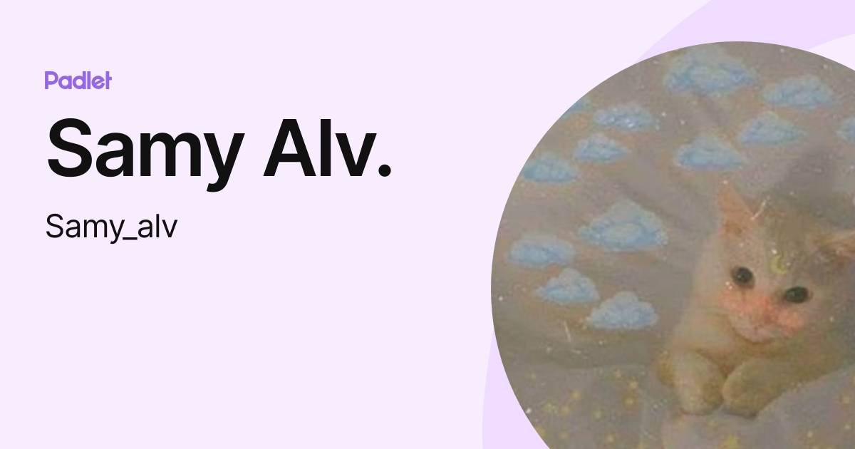 Samy Alv. (Samy_alv) profile | Padlet
