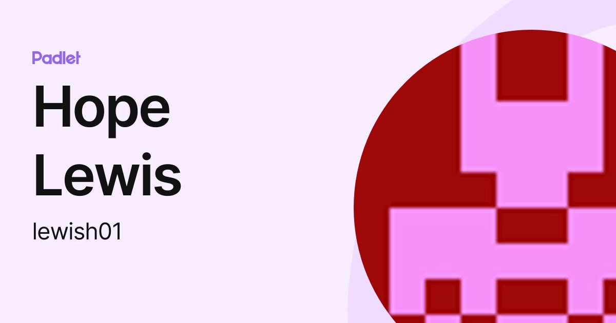 Hope Lewis (lewish01) profile | Padlet