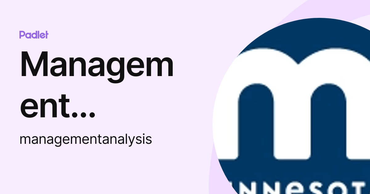 Management Analysis and Development (MAD) (managementanalysis) profile ...