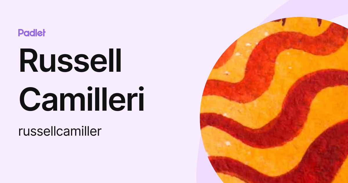 Russell Camilleri (russellcamiller) profile | Padlet