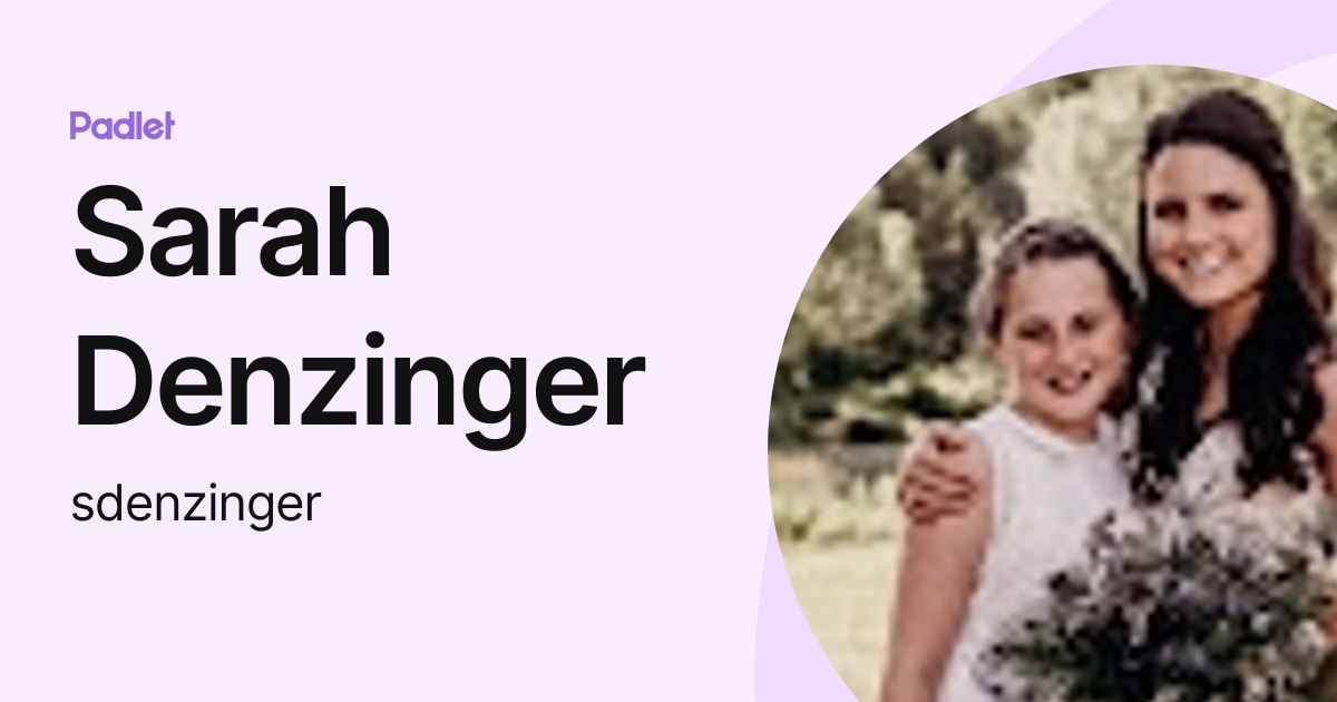 Sarah Denzinger (sdenzinger) profile | Padlet