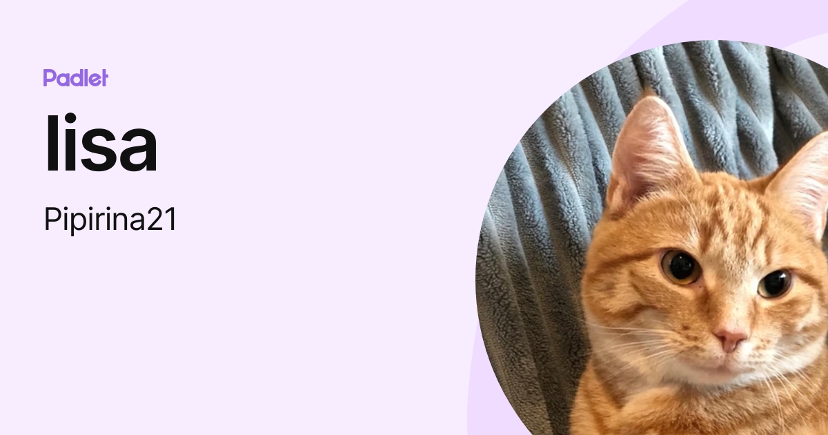 lisa (Pipirina21) profile | Padlet