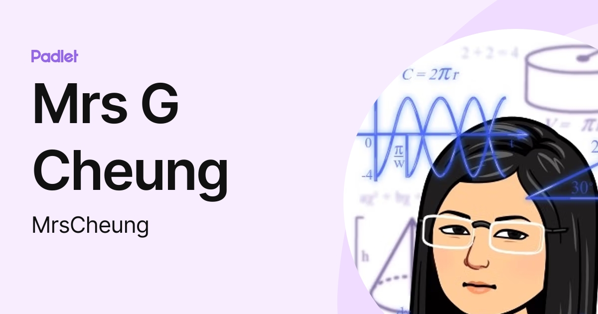 Mrs G Cheung (MrsCheung) profile | Padlet