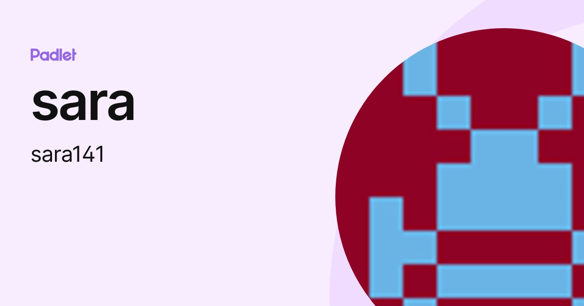 sara (sara141) profile | Padlet