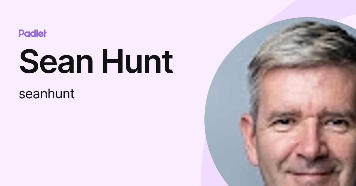 Sean Hunt (seanhunt) profile | Padlet