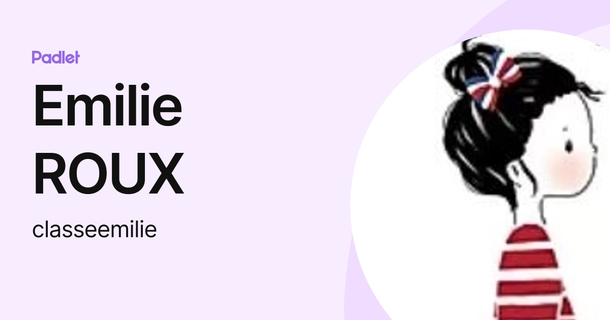 Emilie ROUX (classeemilie) profile | Padlet