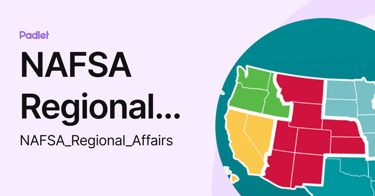 NAFSA Regional Affairs (NAFSA_Regional_Affairs) profile | Padlet