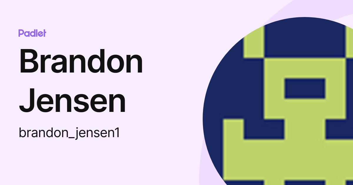 Brandon Jensen (brandon_jensen1) profile | Padlet