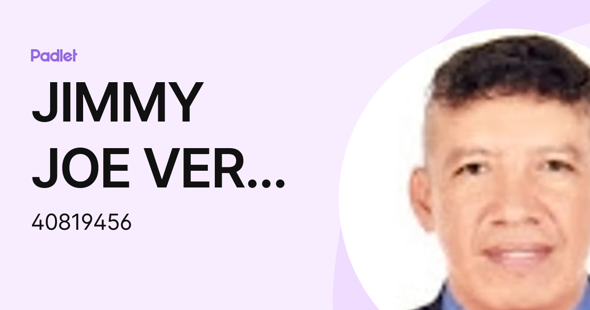 JIMMY JOE VERA BOBADILLA (40819456) profile | Padlet