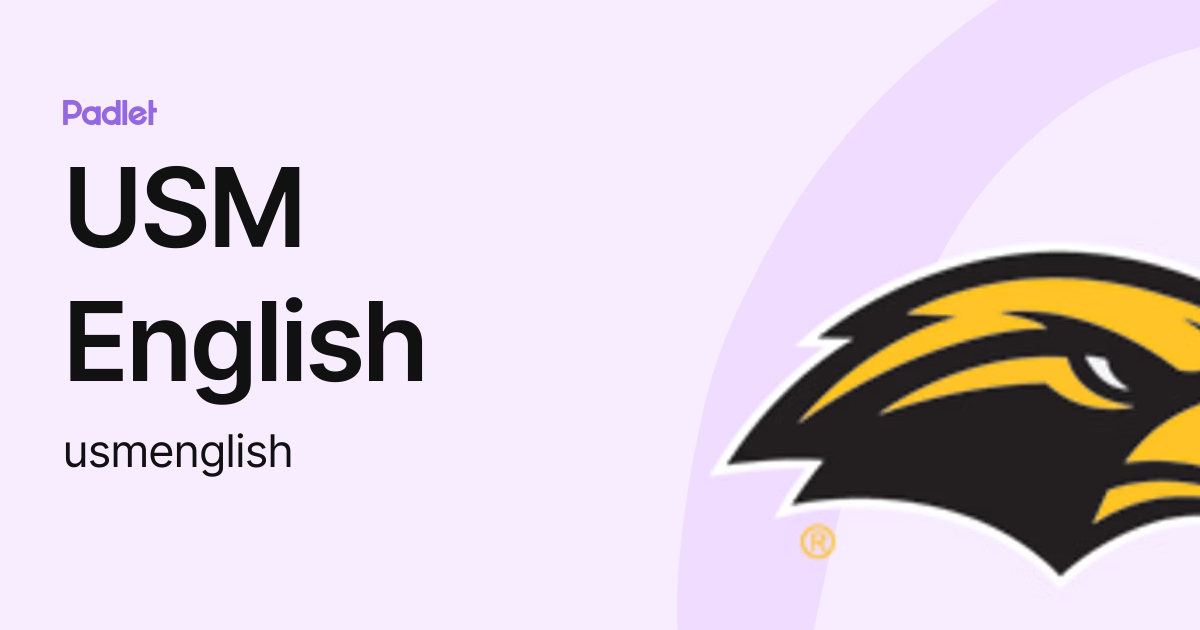 USM English (usmenglish) profile | Padlet