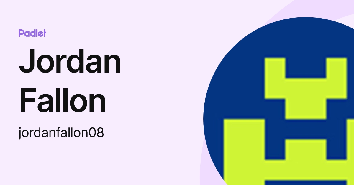 Jordan Fallon (jordanfallon08) profile | Padlet