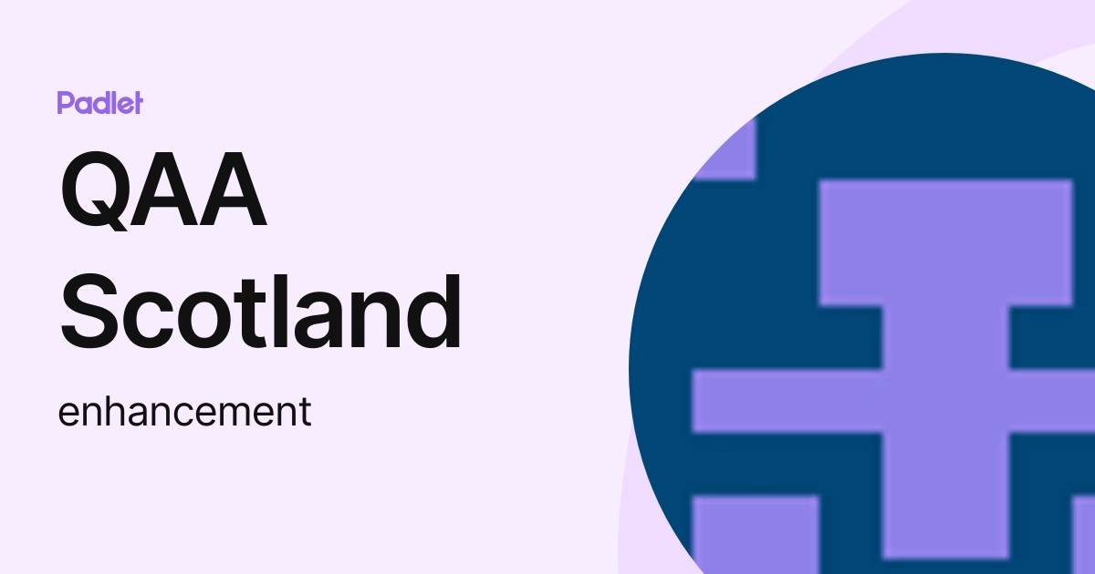 QAA Scotland (enhancement) profile | Padlet