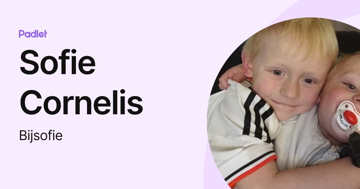 Sofie Cornelis (Bijsofie) profile | Padlet