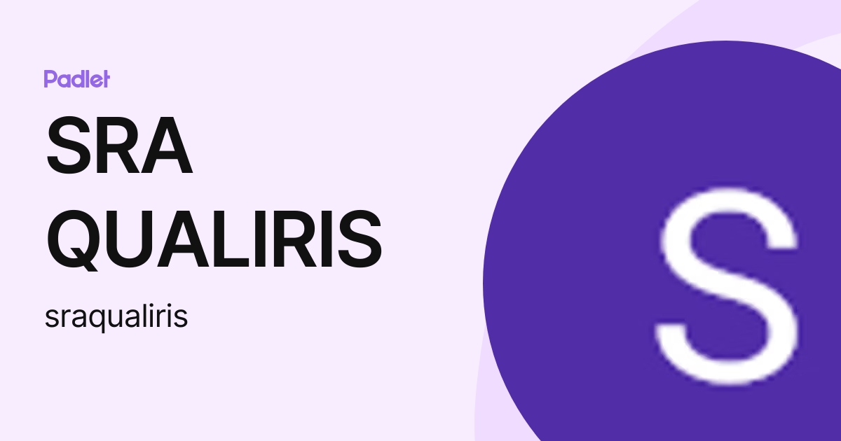 SRA QUALIRIS (sraqualiris) profile | Padlet