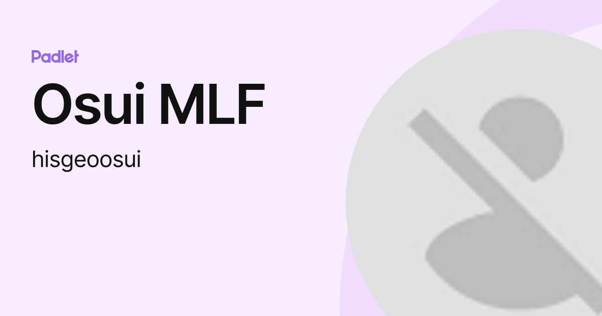 Osui MLF (hisgeoosui) profile | Padlet