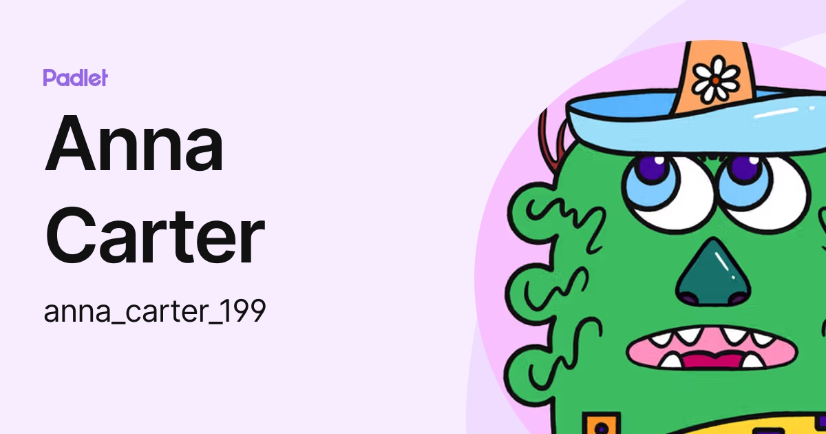 Anna Carter (anna_carter_199) profile | Padlet